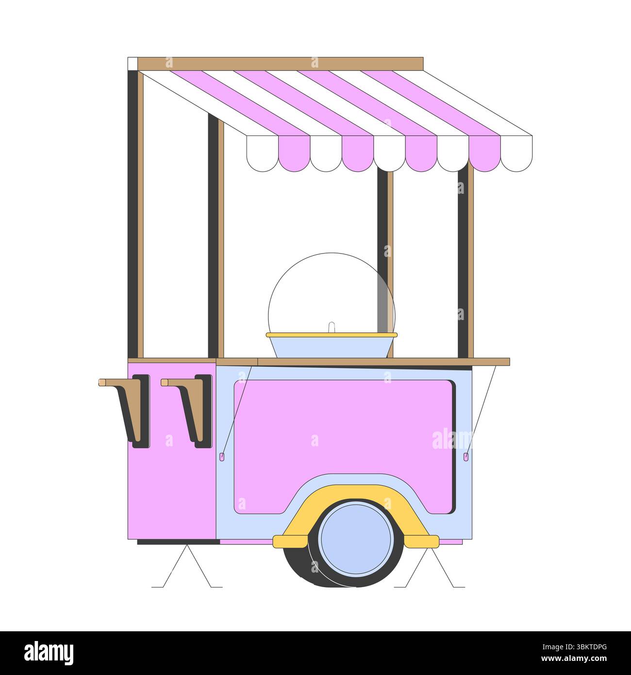Cotton candy street fair Stock Vector Images - Alamy