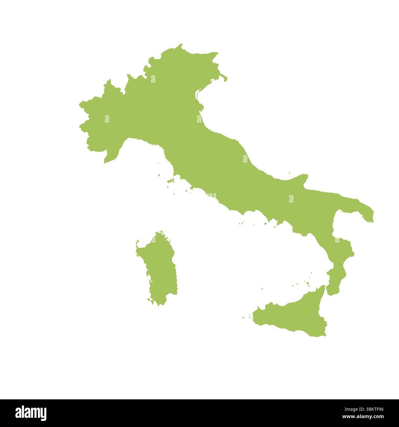 Map of Italy, sign silhouette. World Map Globe. Vector Illustration ...