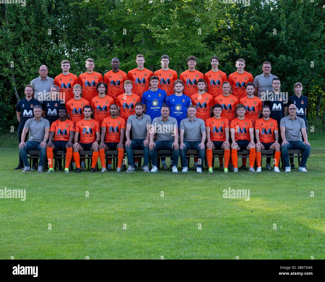 HARDENBERG, NETHERLANDS - JUNE 19: Back row: Benno Breukelman, Finn ...