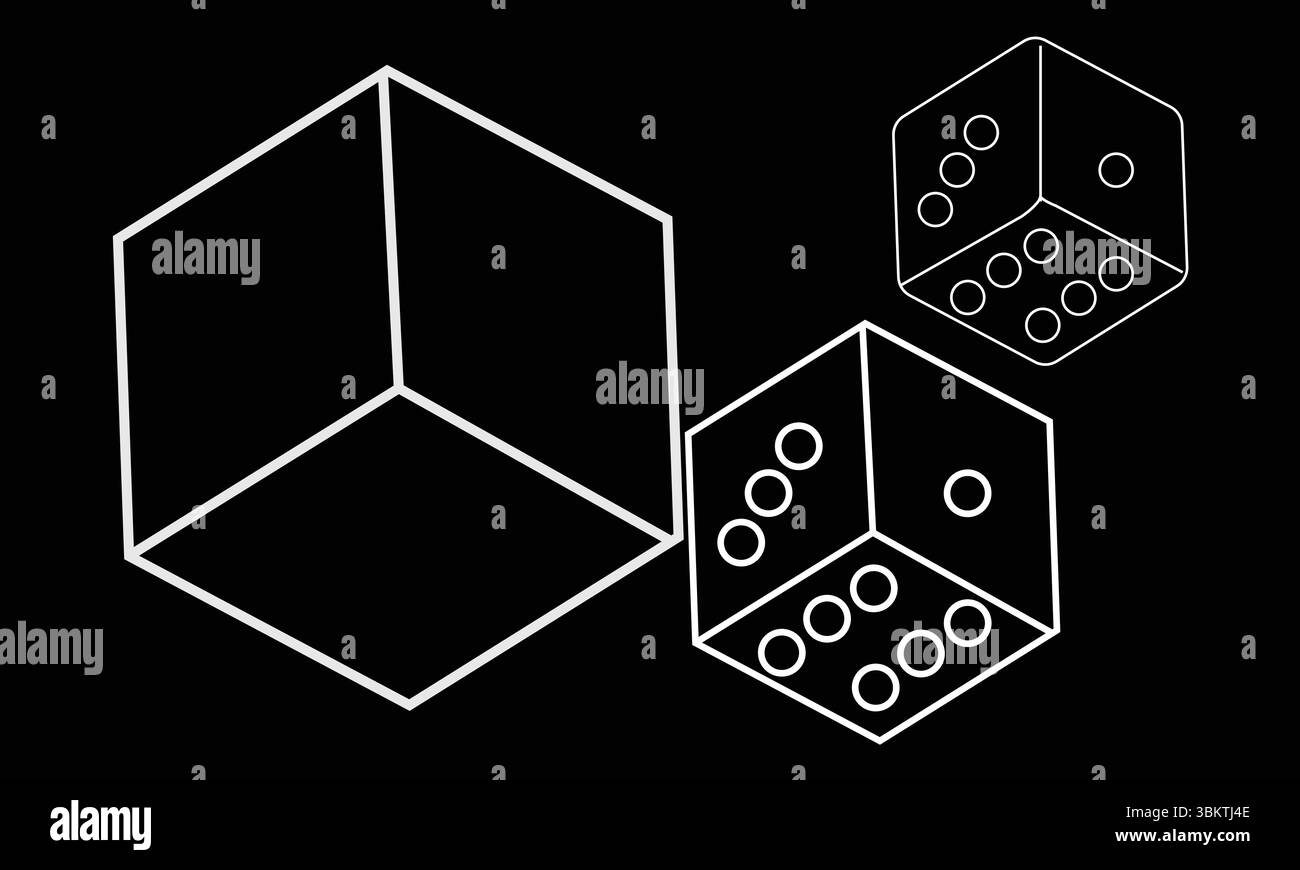 Red dice one four Black and White Stock Photos & Images - Alamy