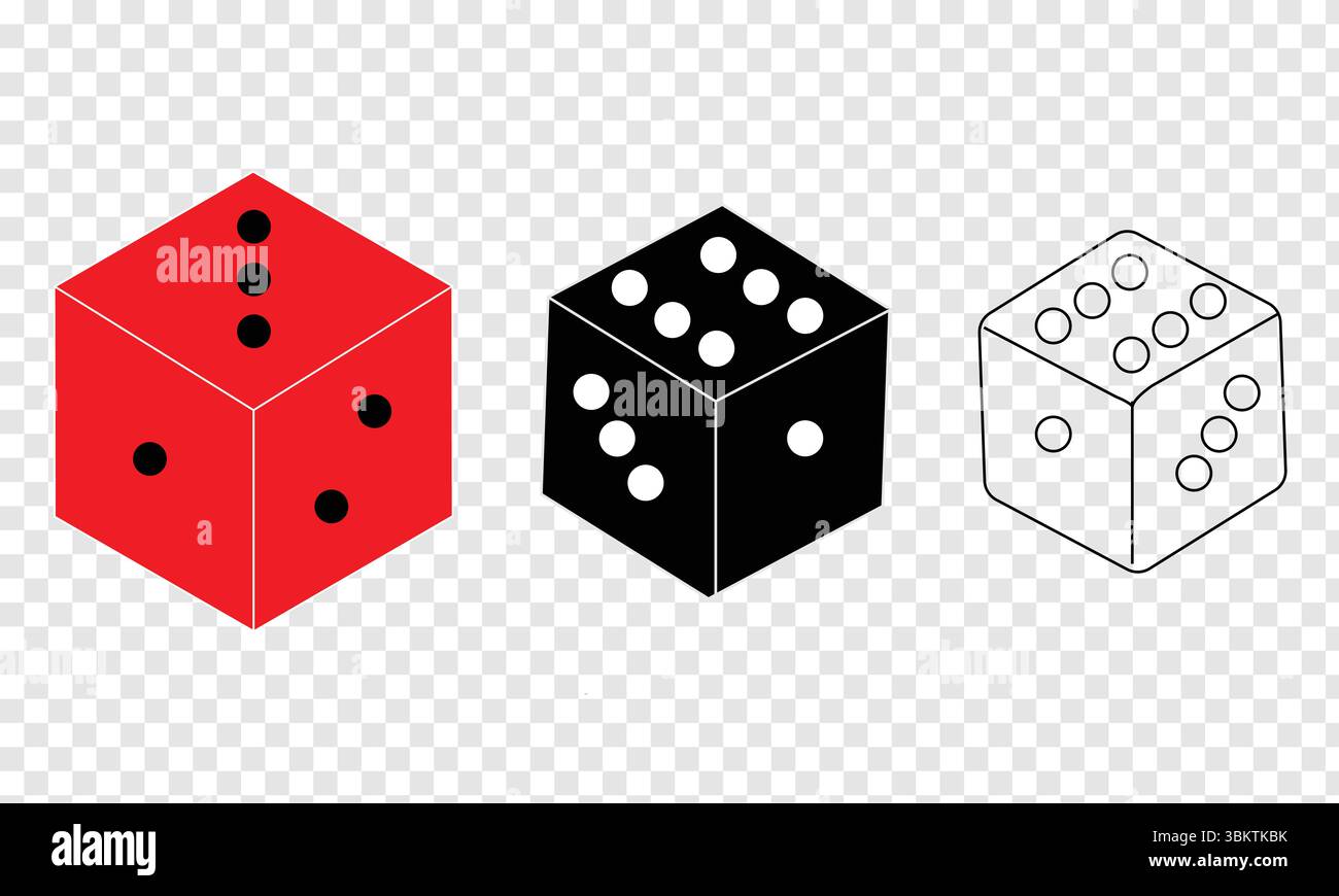 Stack of gaming dice Stock Vector Image & Art - Alamy