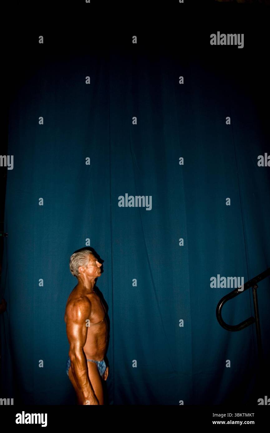 Senior pro bodybuilder and fitness competitor, Toronto, Canada Stock ...