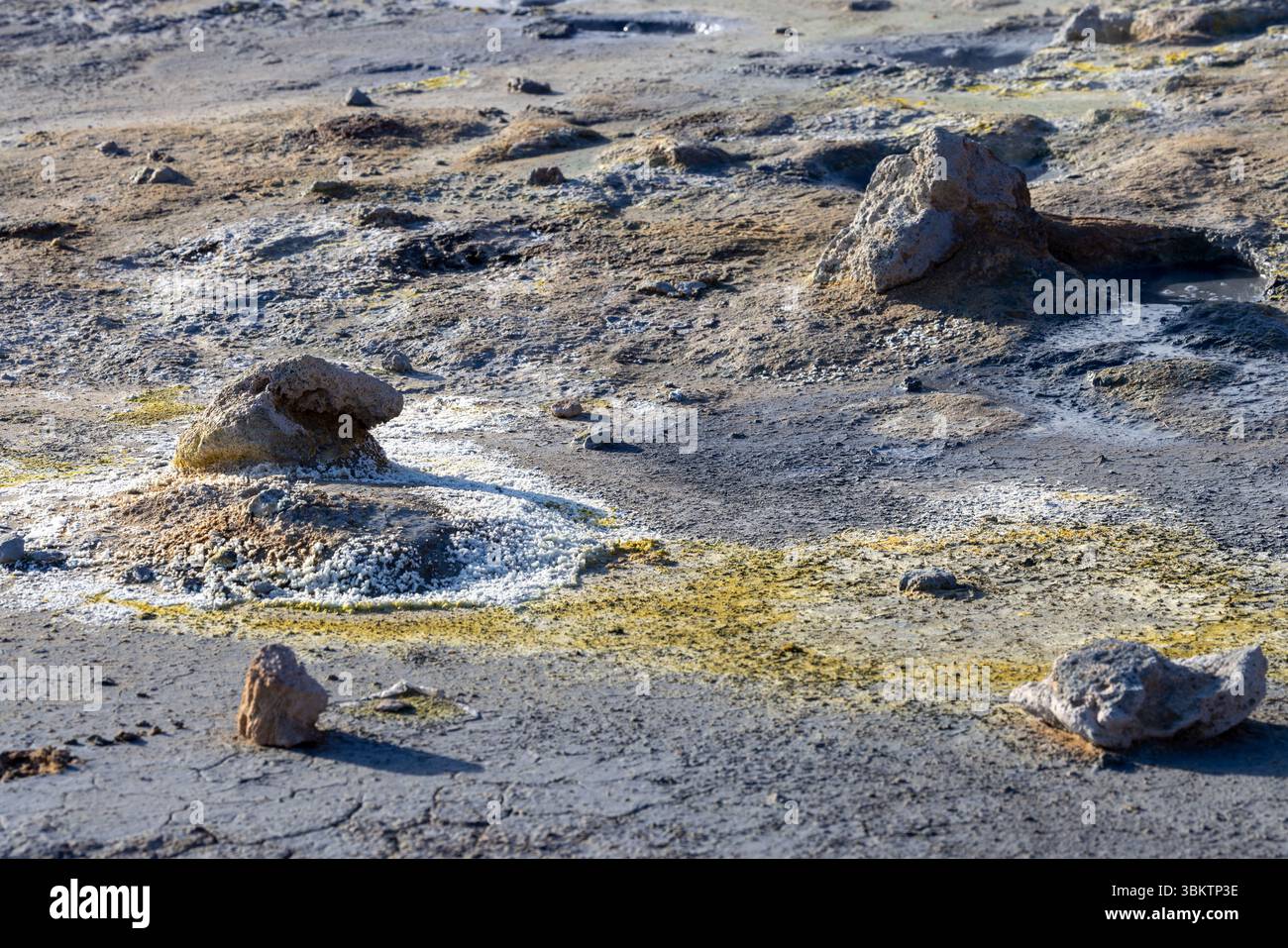 The Hverir geothermal area near Lake Myvatn in North Iceland Stock ...