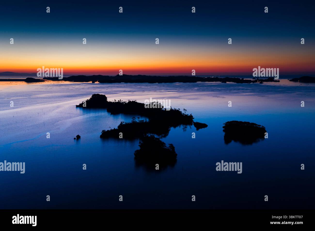 Aerial view of Matsushima Bay at sunrise, Miyagi, Japan Stock Photo - Alamy