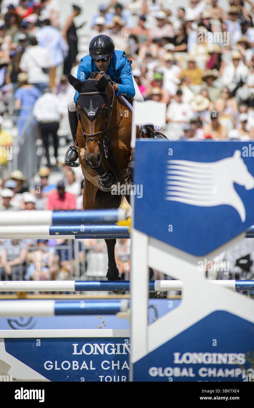 Abdel SAÏD (Belgium) riding Bonne Amie during the 2025 Longines Paris ...