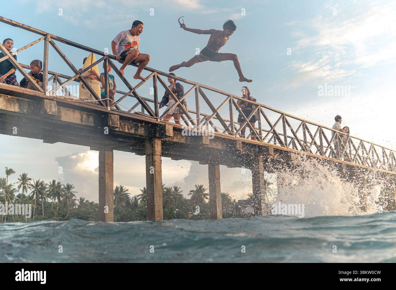 Siargao Island and the Iconic Cloud 9 Cloud9 Tower, boardwalk and ...