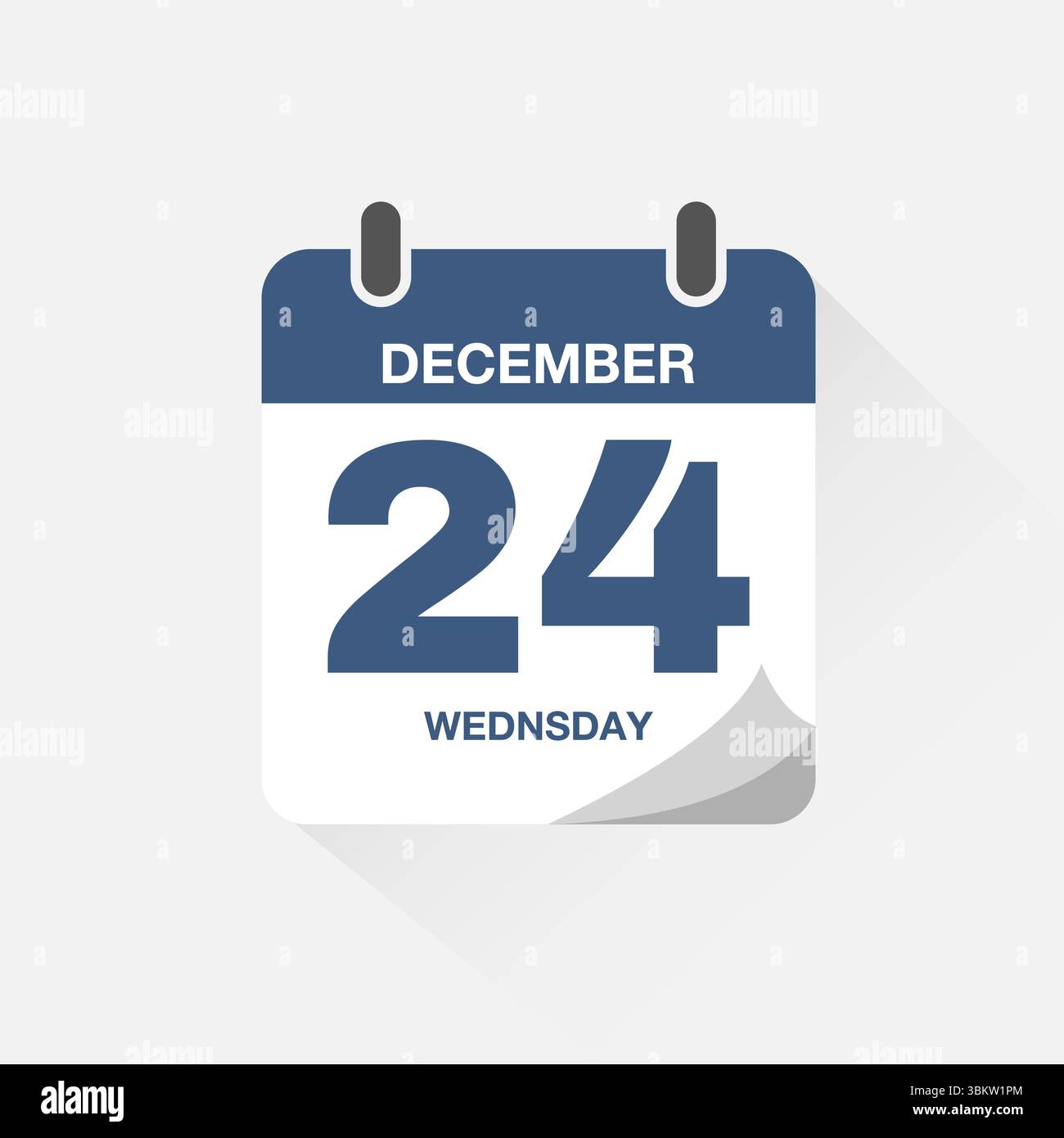 Day calendar with date December 24. Calendar icon vector. Event ...