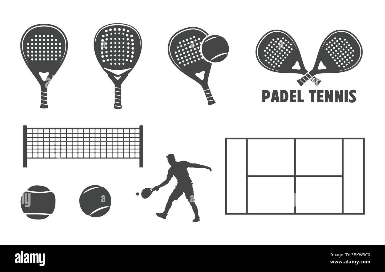 Padel tennis svg, Padel tennis silhouette, Padel tennis vector, Padel ...