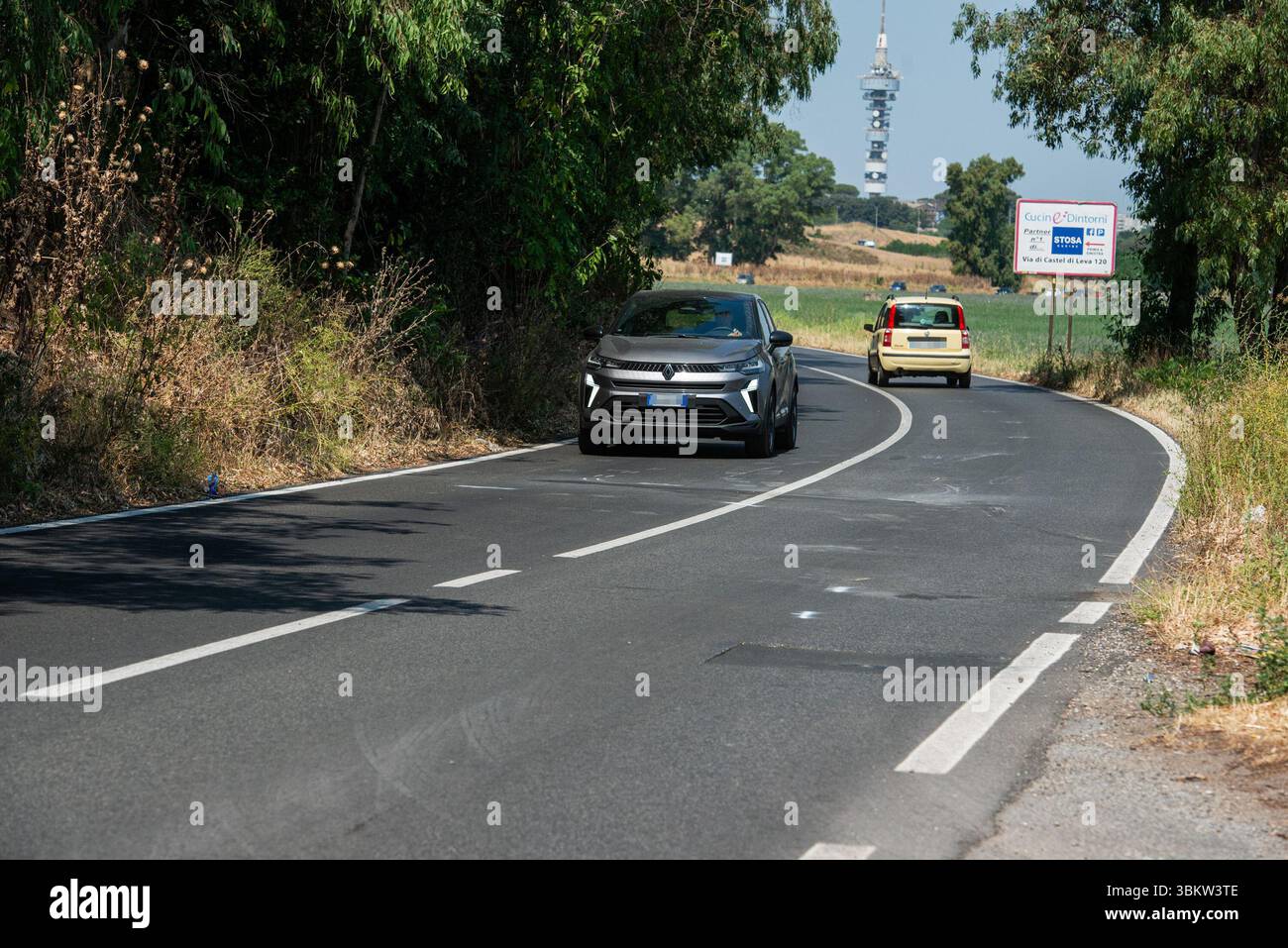 Roma, Italia. 23rd June, 2025. Il luogo dove è avvenuto l'incidente ...