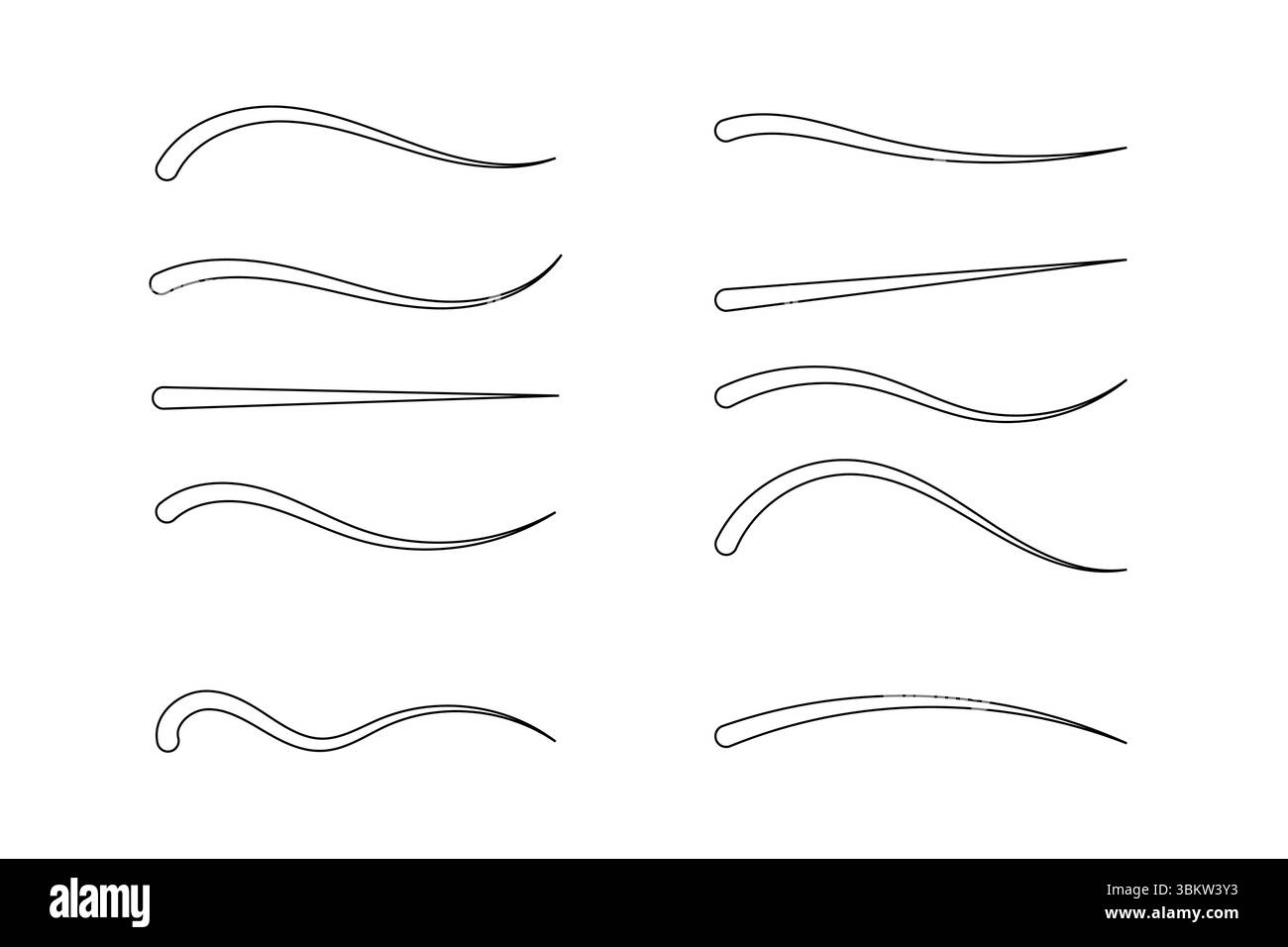 Underline swirl Cut Out Stock Images & Pictures - Alamy