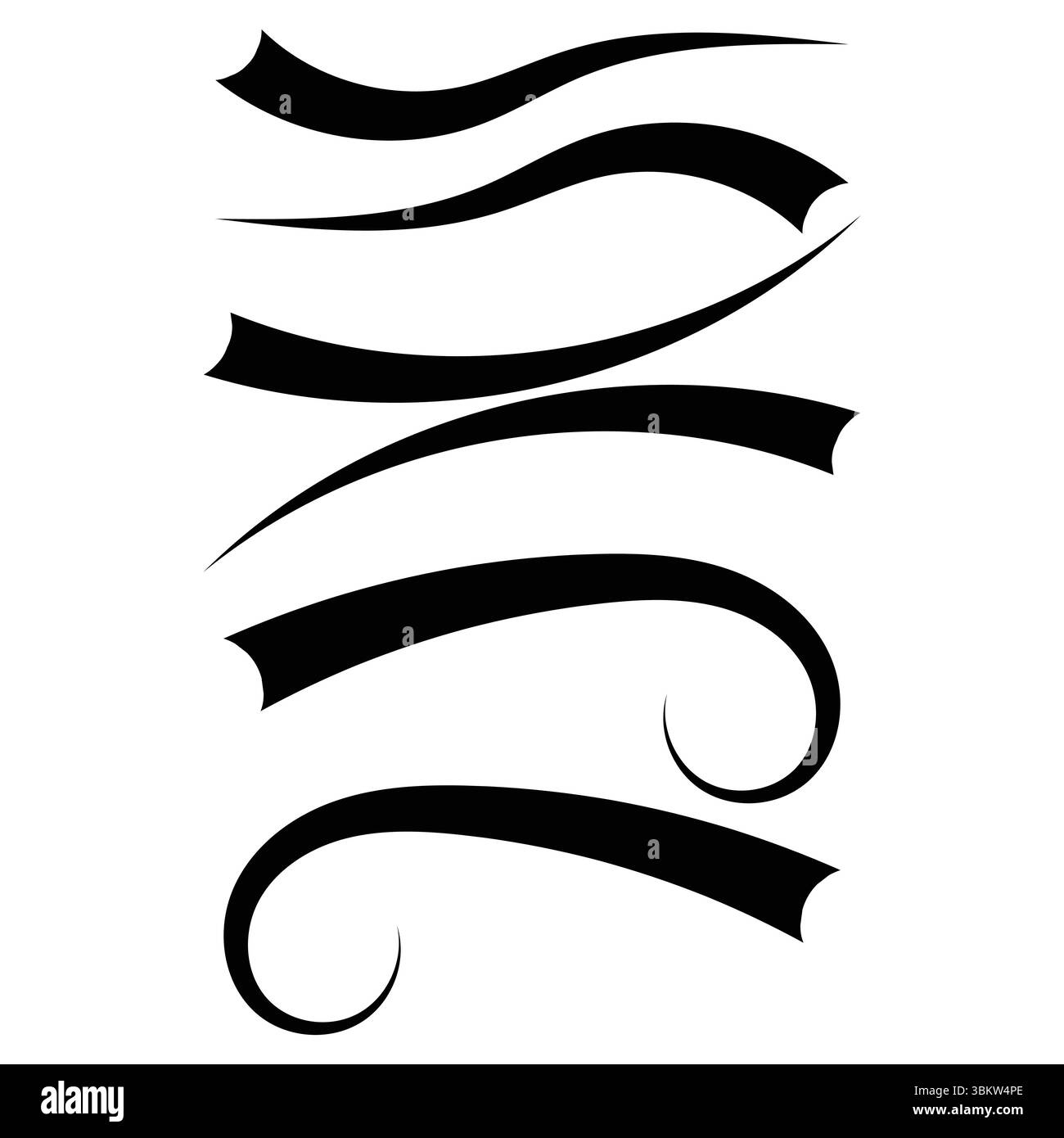 Vintage swash baseball logo tails vector set. Design element for sport ...