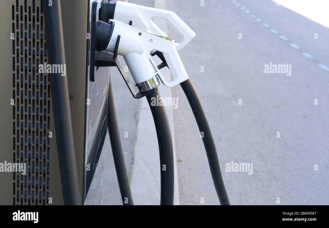 EV charging station. Convenience and environment benefits of electric ...