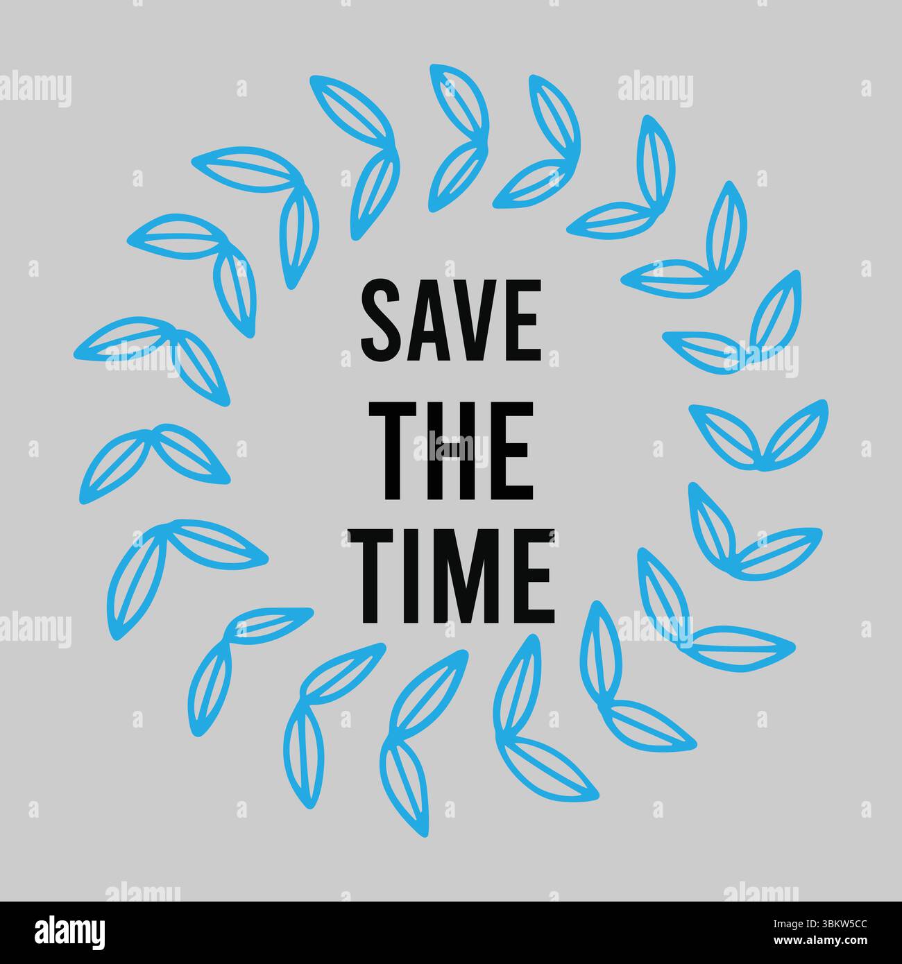 Save the Time with Hand Drawn Text Stock Vector Image & Art - Alamy