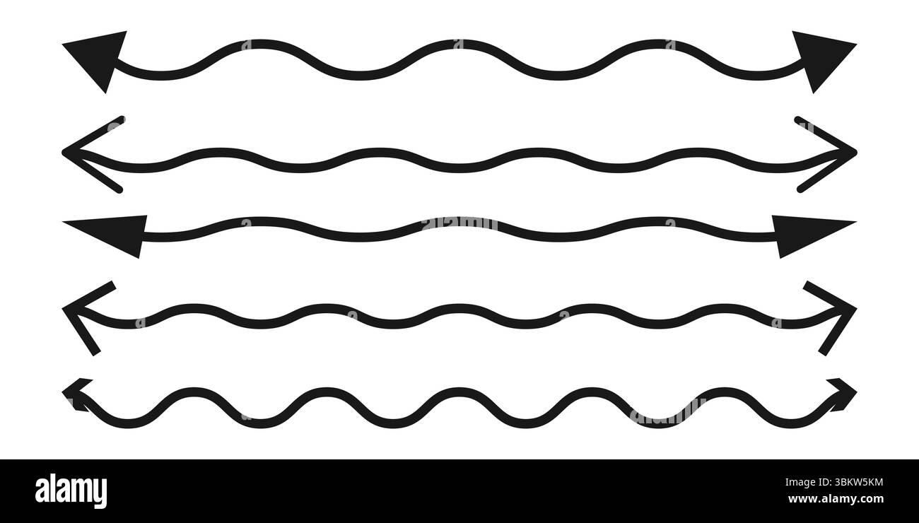 Wavy arrow on circle Stock Vector Images - Alamy