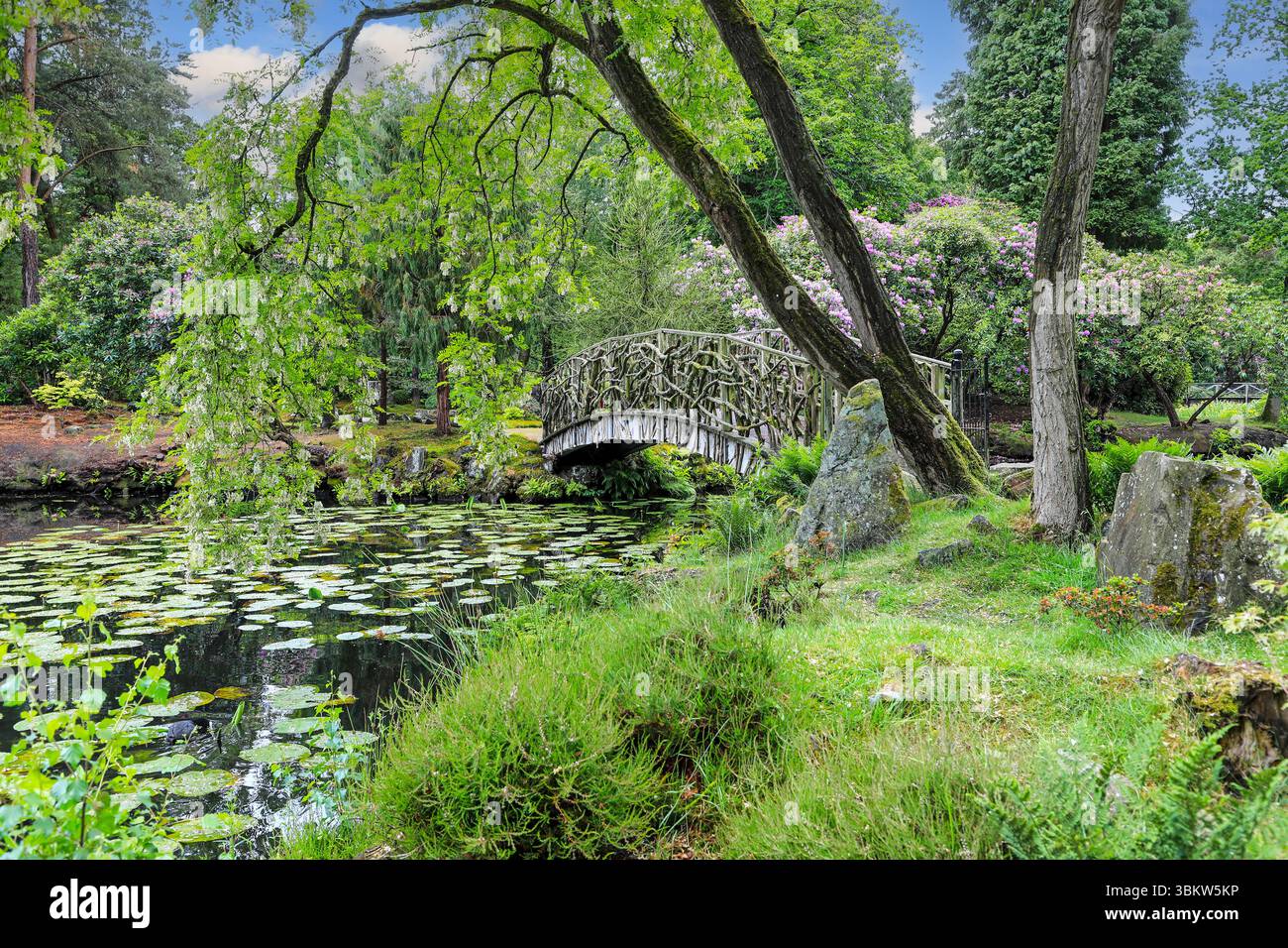 The Japanese Garden at Tatton Park, Cheshire England, UK Stock Photo ...