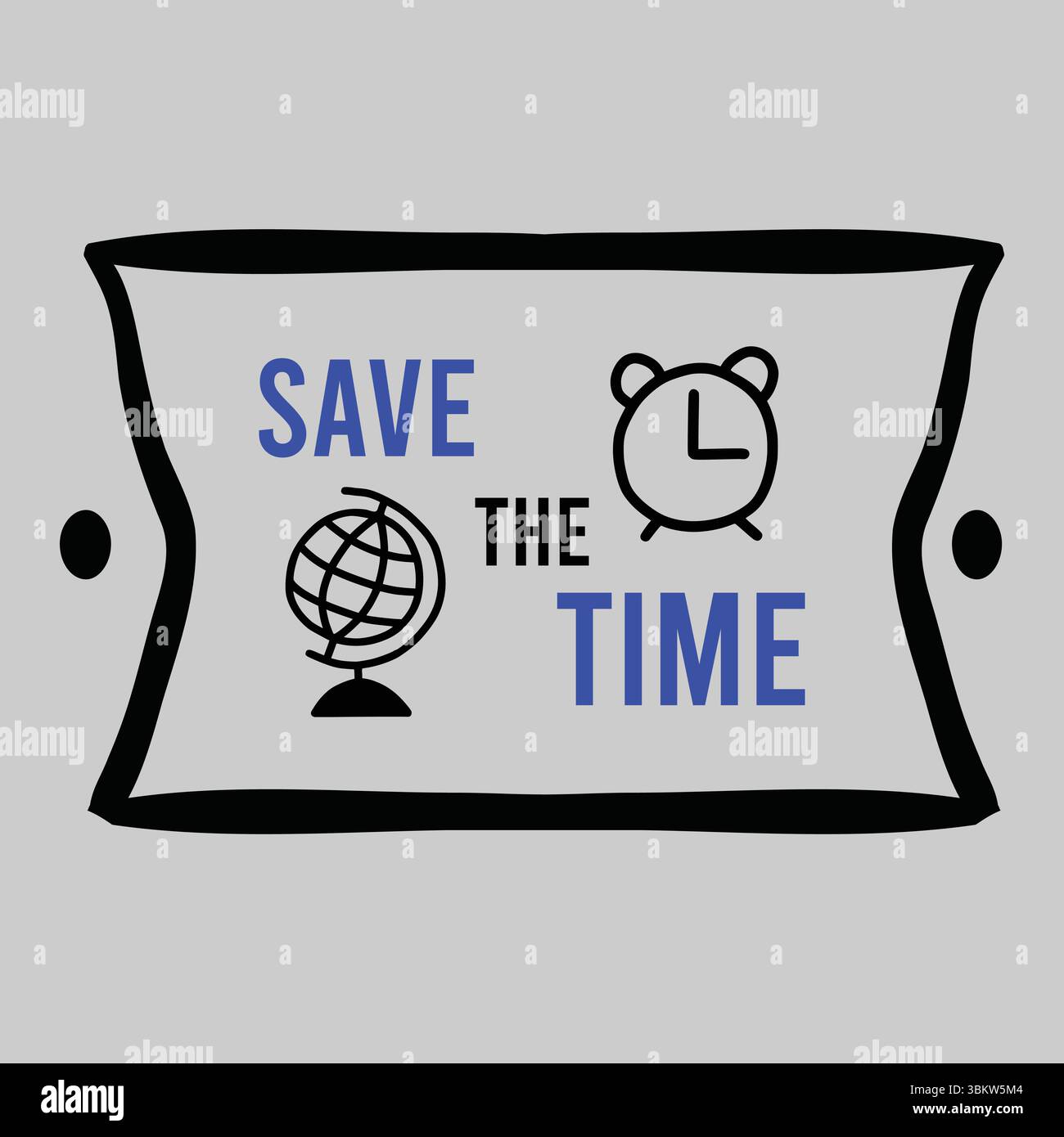 Save date text message Stock Vector Images - Alamy
