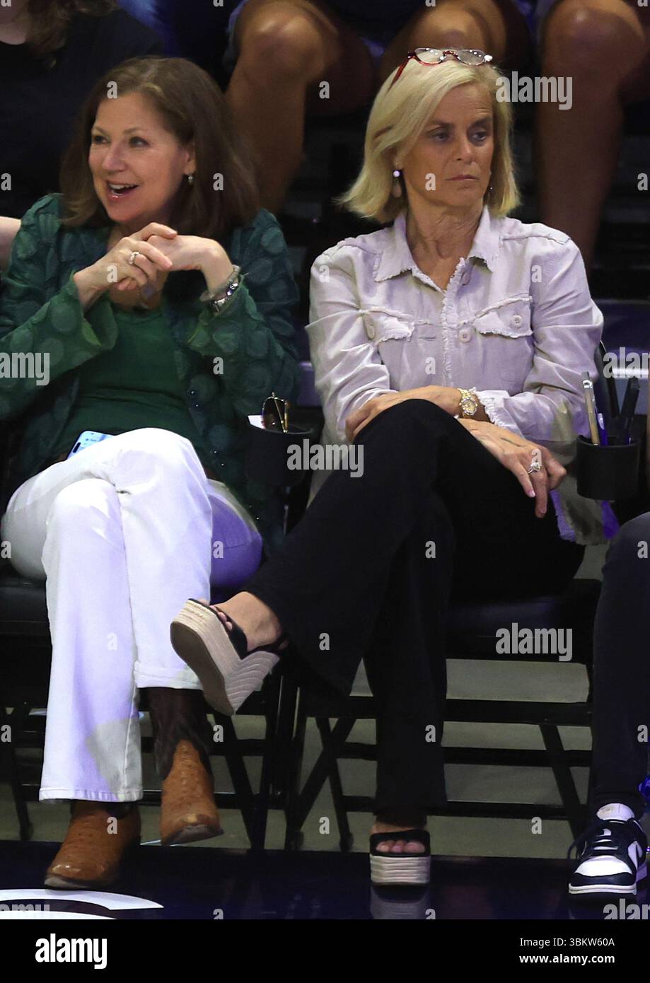 Washington, DC, USA. 22nd June, 2025. Kim Mulkey seen courtside at the ...