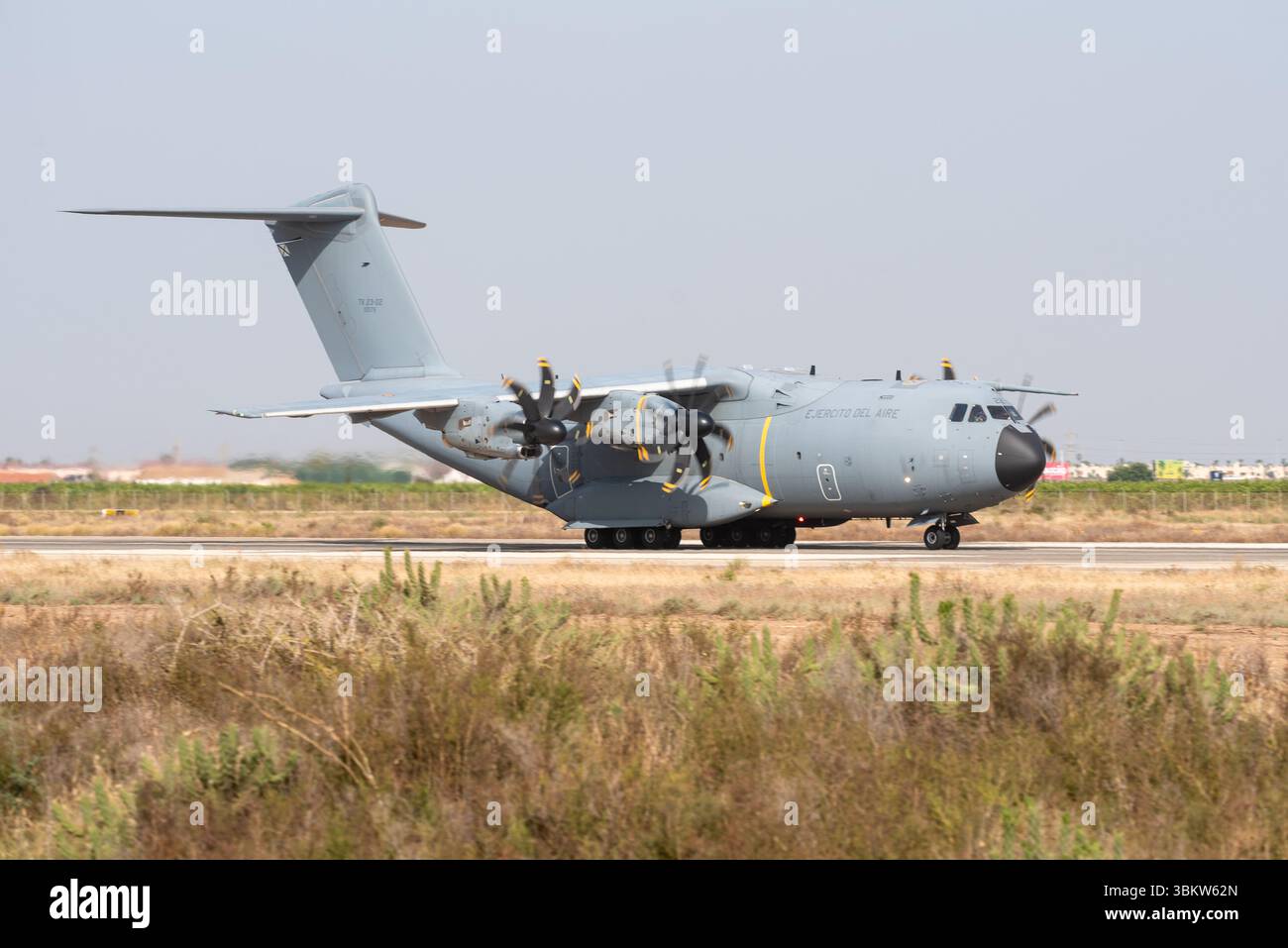Spanish Air Force Airbus A400M Atlas C1 transport plane taking off at ...