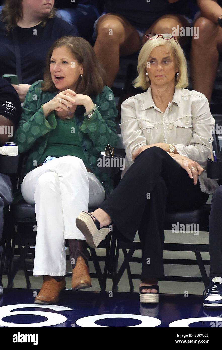Washington, DC, USA. 22nd June, 2025. Kim Mulkey seen courtside at the ...