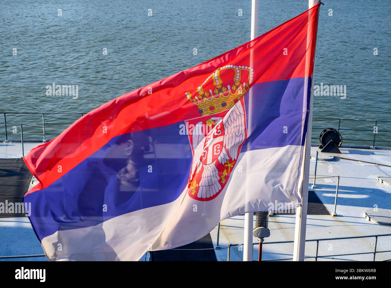 River monitor Sava, originally built for the Austro-Hungarian Navy ...