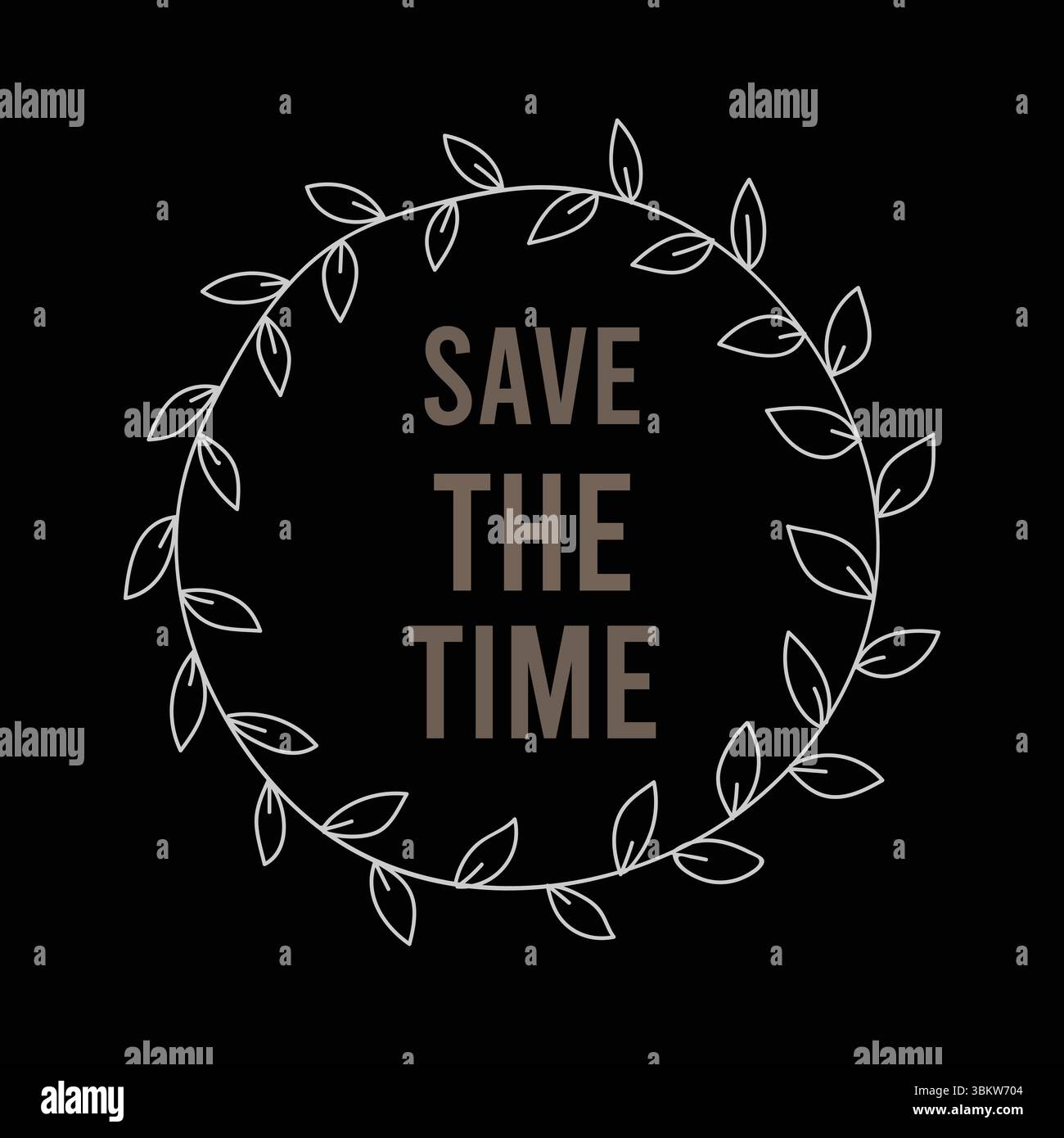 Save the Time with Hand Drawn Text Stock Vector Image & Art - Alamy