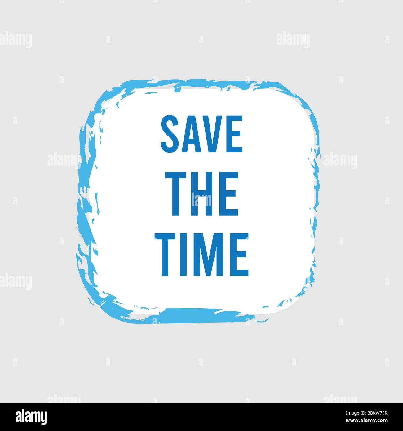 Save the Time with Hand Drawn Text Stock Vector Image & Art - Alamy