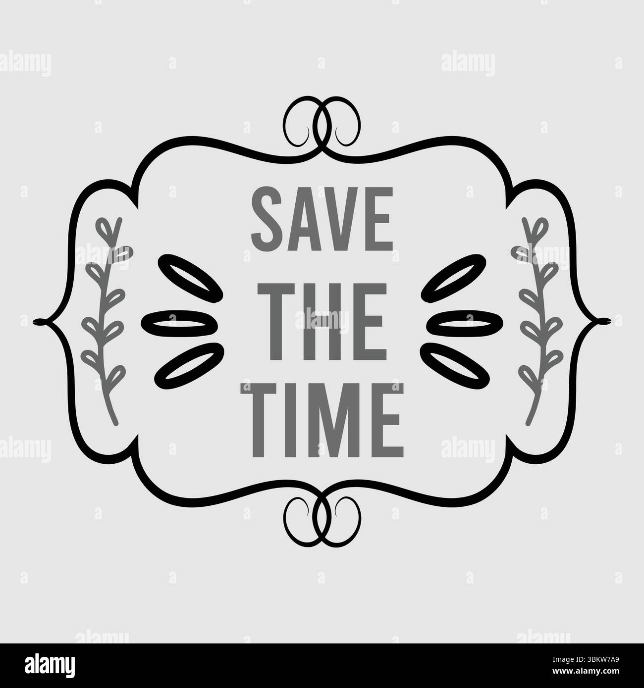 Save date text message Black and White Stock Photos & Images - Alamy