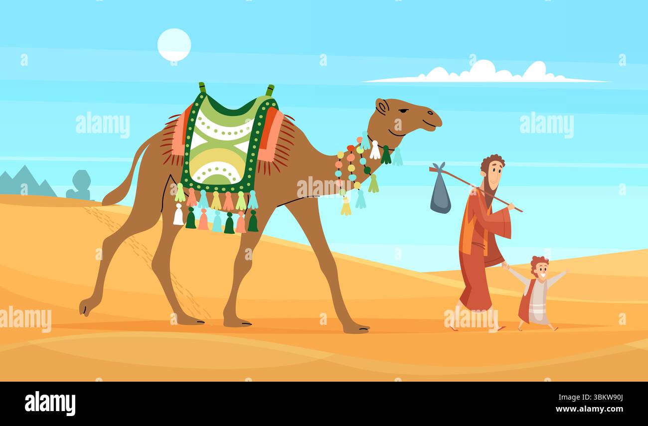 Caravan of the poor Stock Vector Images - Alamy
