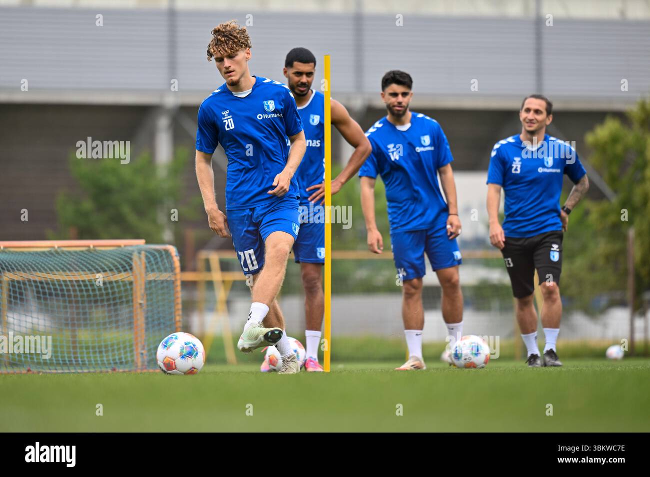 23 June 2025, Saxony-Anhalt, Magdeburg: Soccer, training kick-off for ...