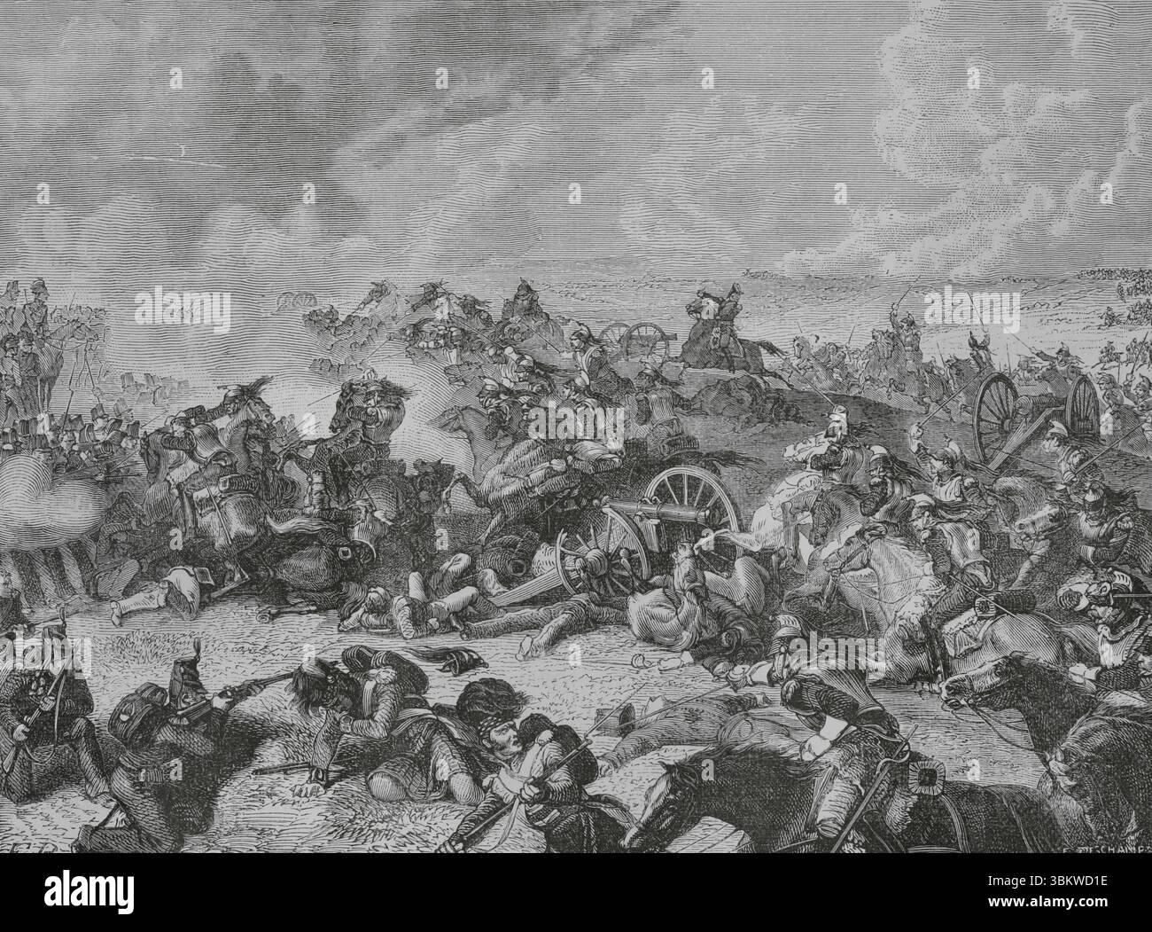 Battle of Waterloo. Combat that took place on 18 June 1815 in present ...