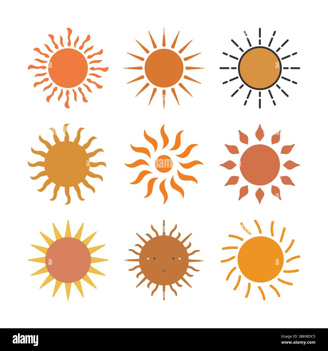 A bundle of sun design vector illustration Stock Vector Image & Art - Alamy