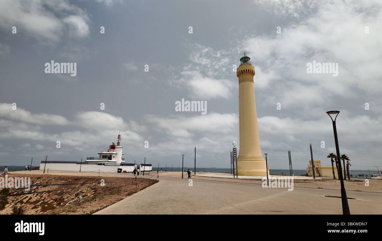 El Hank Lighthouse in Casablanca, Morocco – Iconic Coastal Landmark ...