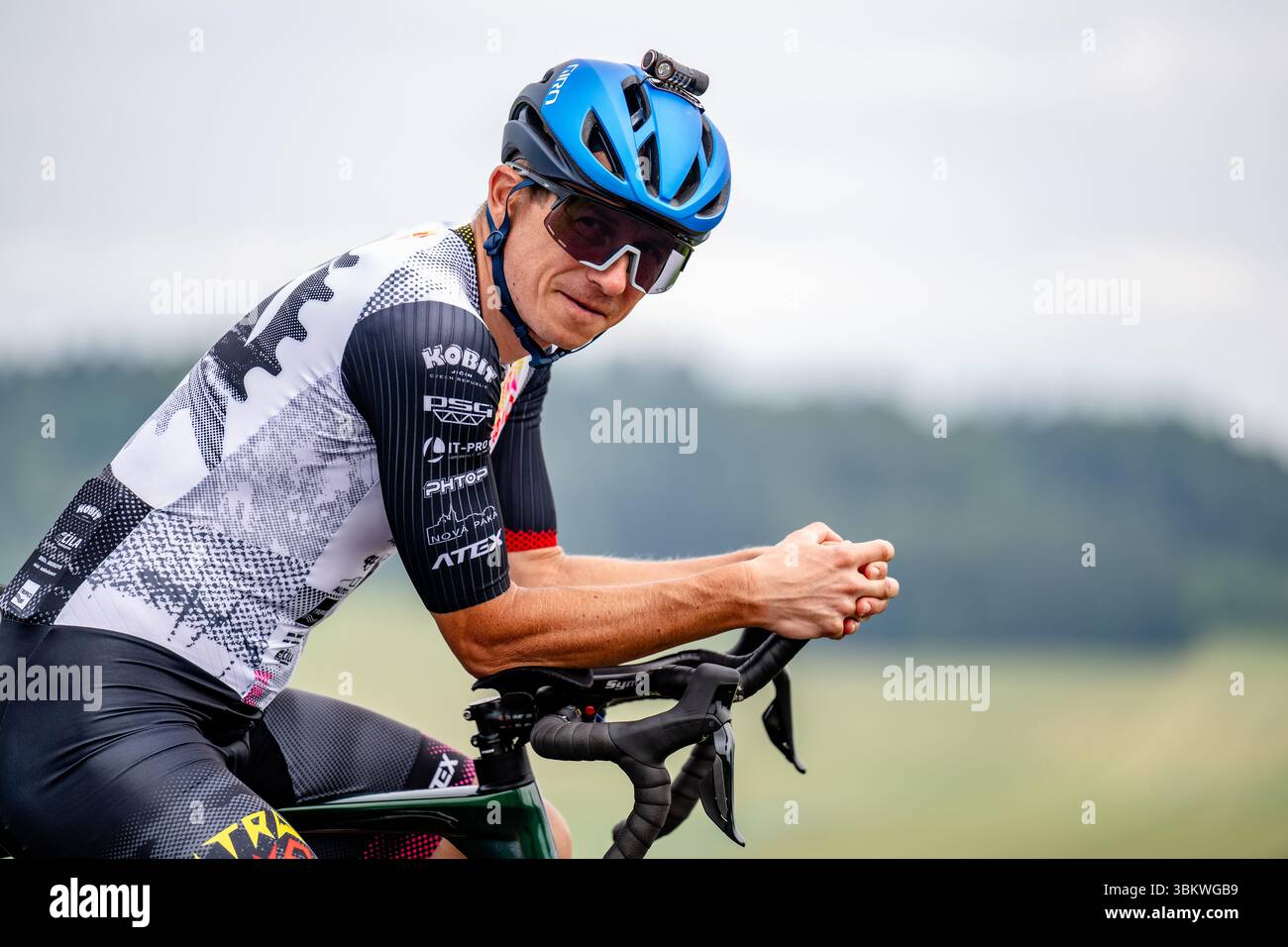 Endurance cyclist from Nova Paka Daniel Polman prepares to ride the ...