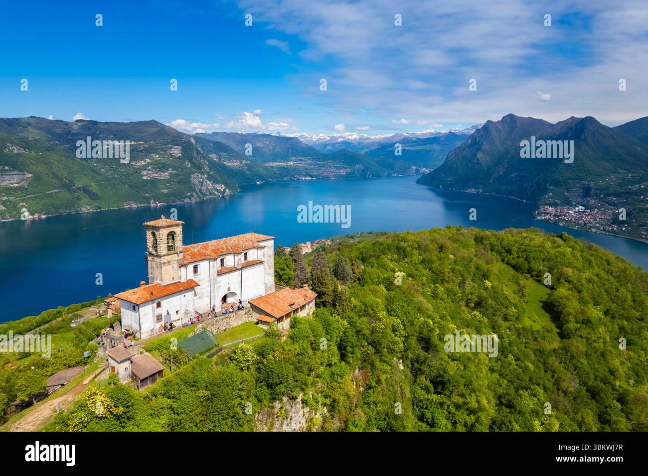 Church santuario della ceriola on top in brescia hi-res stock ...