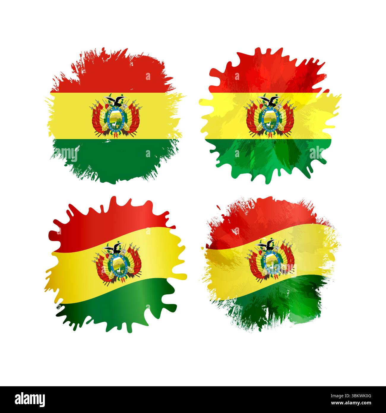 Flag collection round grunge Cut Out Stock Images & Pictures - Alamy