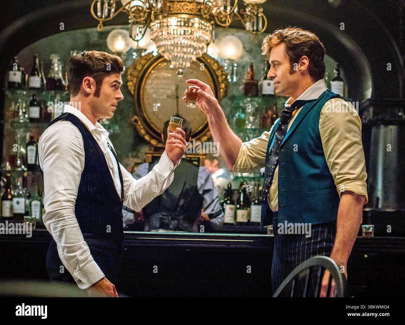 The Greatest Showman Zac Efron & Hugh Jackman Stock Photo - Alamy