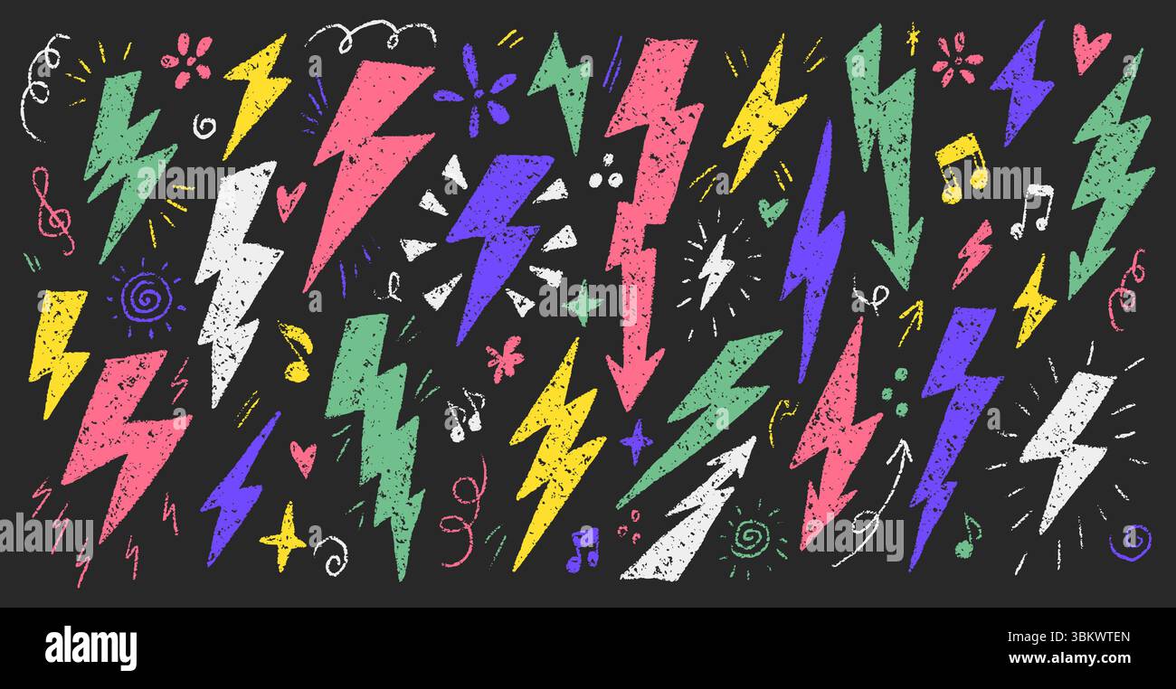 Pencil in lightning shape hi-res stock photography and images - Alamy