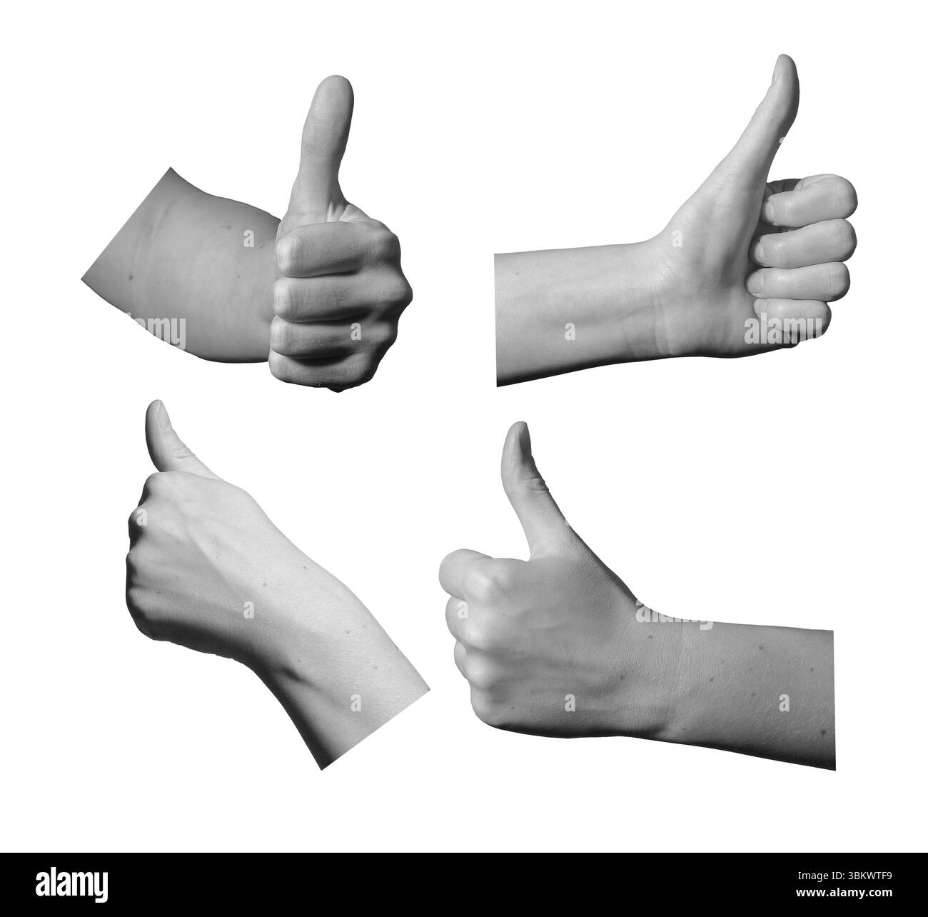 hand with thumb up, showing approval and agreement. Gesture of ...