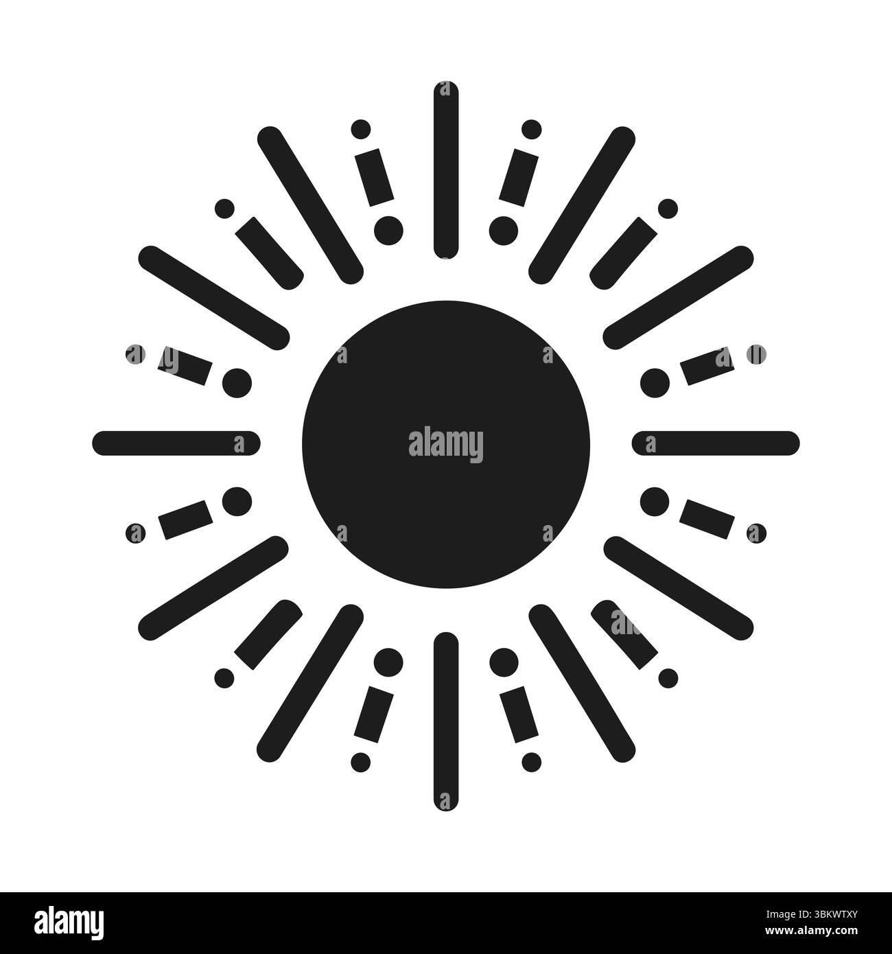 Minimalist sun vector hi-res stock photography and images - Alamy