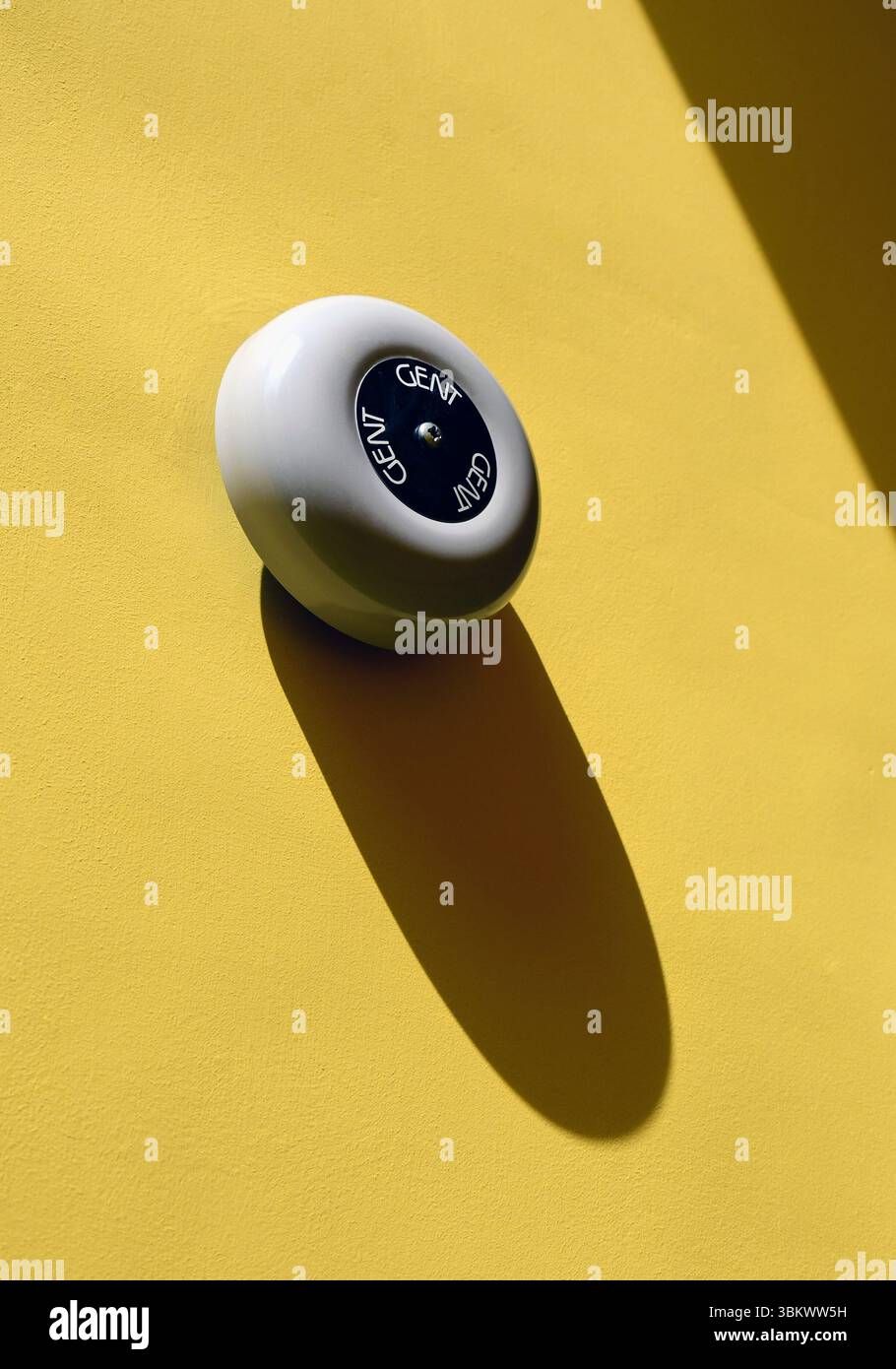 Honeywell Gent fire alarm bell Stock Photo - Alamy