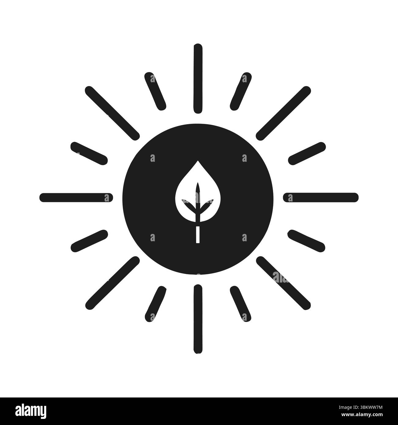Minimalist sun vector hi-res stock photography and images - Alamy
