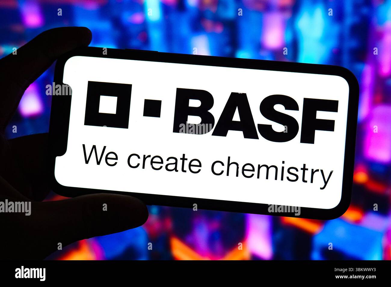 China. 22nd June, 2025. In this photo illustration, the logo of BASF is ...