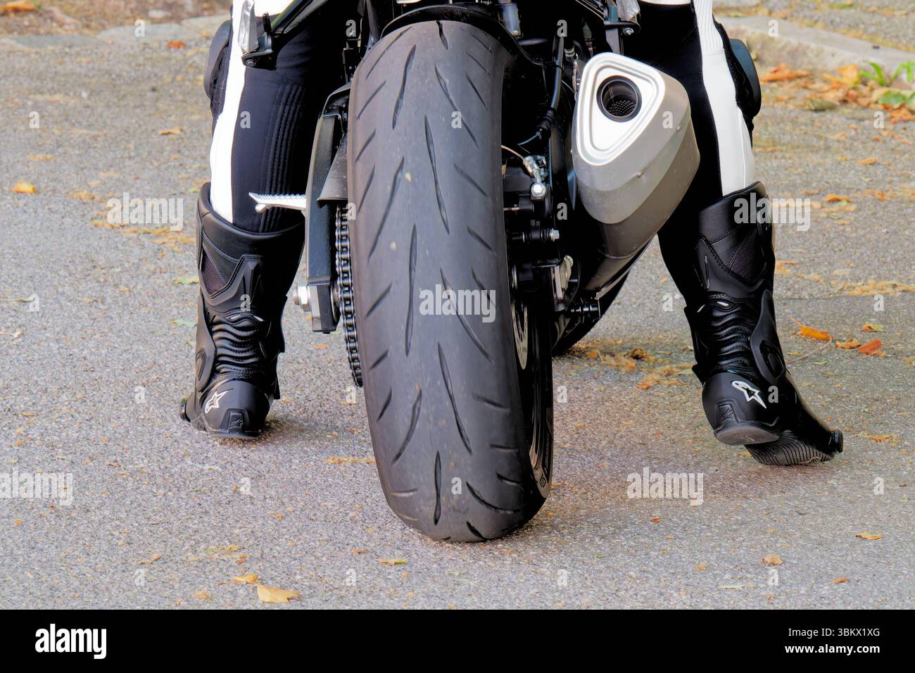 Biker. Mit dem Motorrad unterwegs. Bad Reichenhall Bayern Deutschland ...