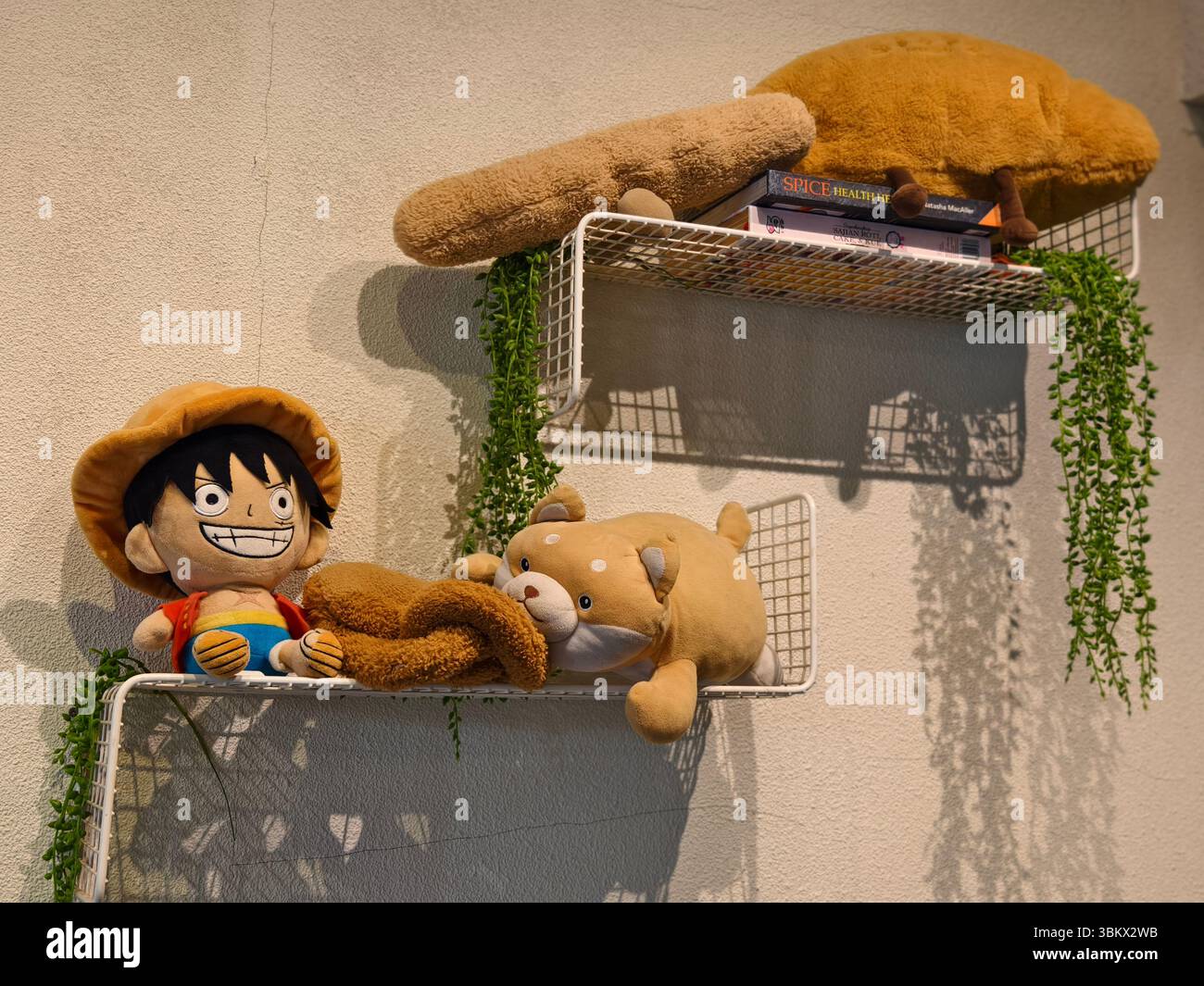Sanur, Bali, Indonesia: A plush figure of the character Luffy from One ...