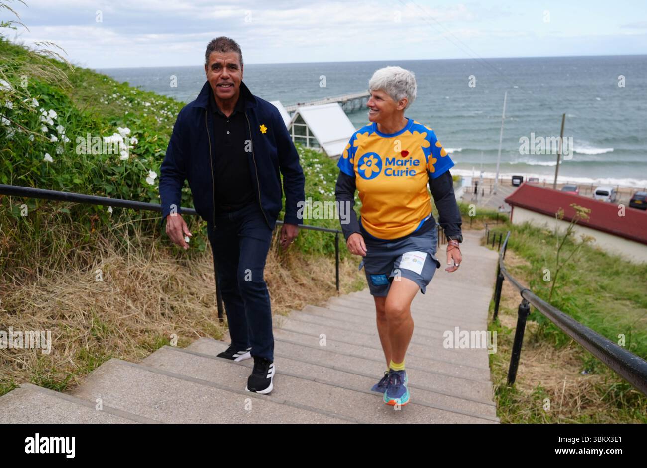 EDITORIAL USE ONLY Former footballer and Marie Curie Ambassador Chris ...