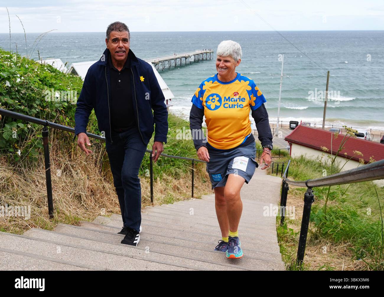 EDITORIAL USE ONLY Former footballer and Marie Curie Ambassador Chris ...