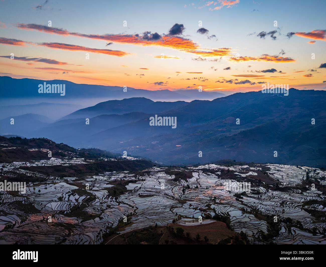 China's UNESCO Hani Rice Terraces, Yunnan, with a Panoramic View of the ...