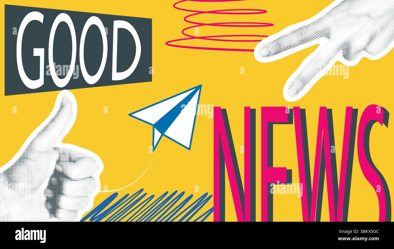 Media news collage Stock Vector Images - Alamy