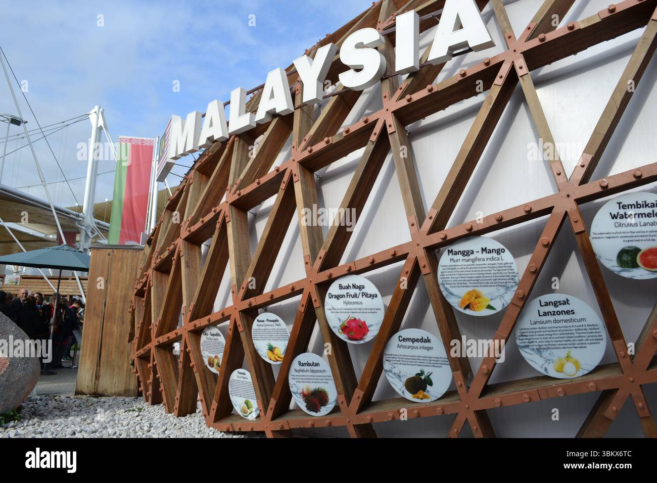 Triangular interlocking wood structure of building resembling ...