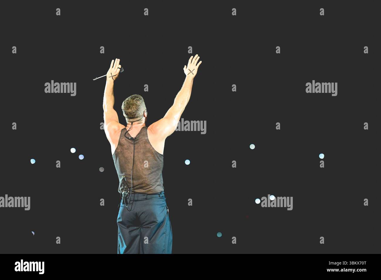 American pop-rock band Imagine Dragons performs live on the stage of ...